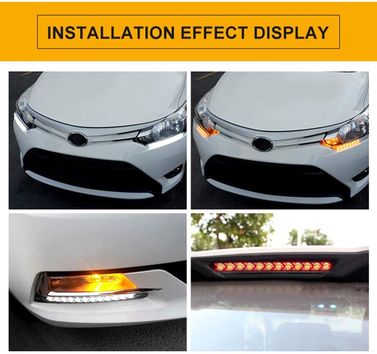 LED DRL Switchback Strips Sequential Flashing Turn Signal Lights – theh ...